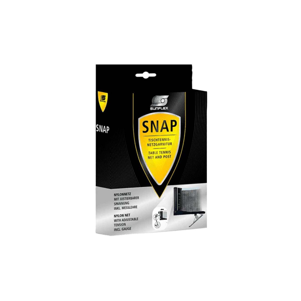 Sunflex Snap Table Tennis Net & Post - JR White
