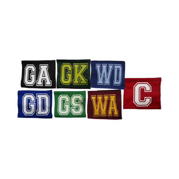 Netball Bibs Velcro Style - JR White