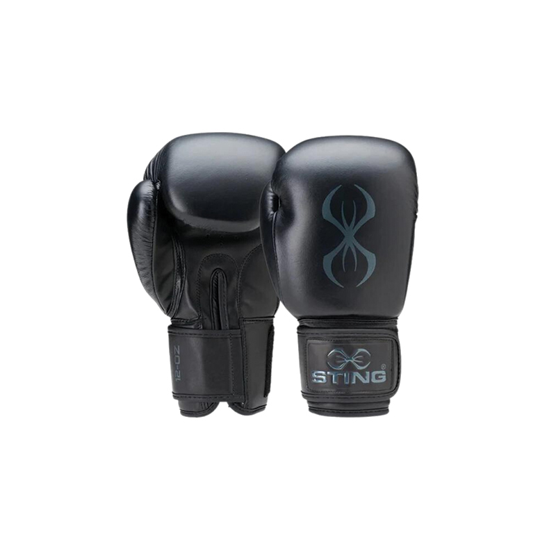 Sting 16oz Titan Boxing Glove Black - JR White
