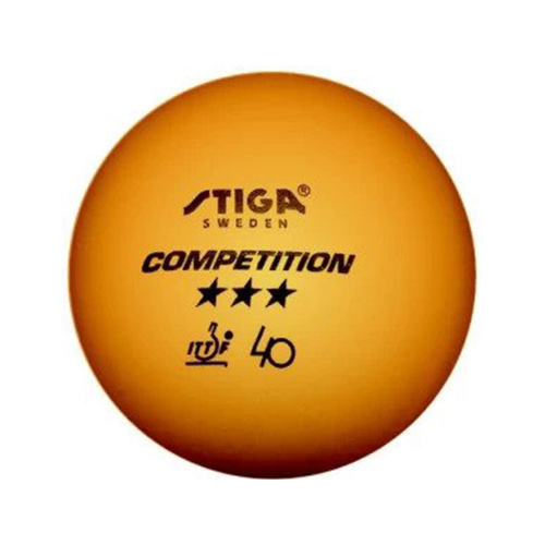 Stiga Competition Table Tennis Ball Pack of 3 - JR White
