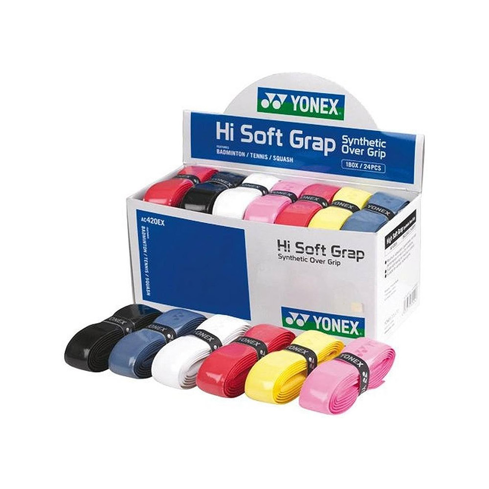 Yonex HiSoft Grap Syn Over Grip - per piece - JR White