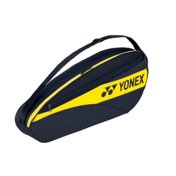 Yonex Team Racket Bag 3 Rackets - Black/Yellow - JR White