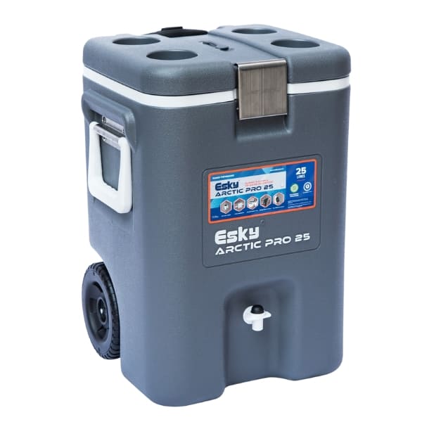 25L Arctic Pro Esky Grey Icemaster Tap & Handle - JR White