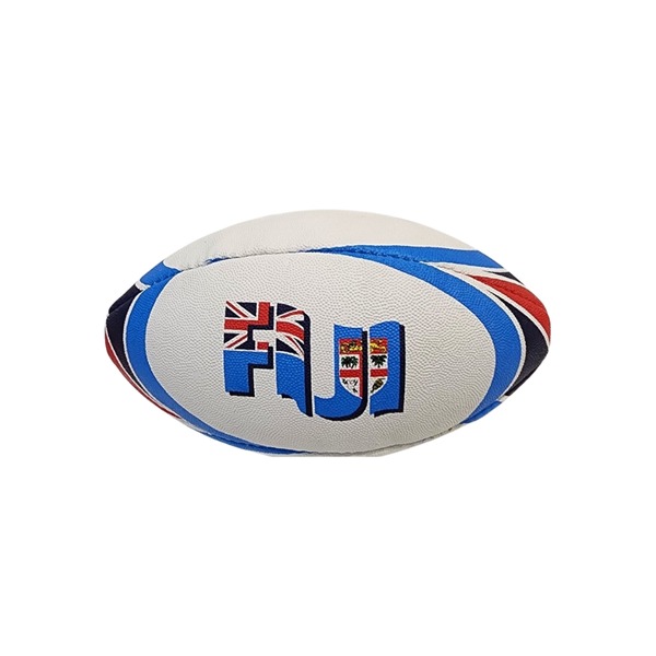 Mini Fiji Flag Rugby Ball - JR White