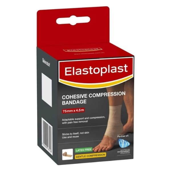 Elastoplast Cohesive Elastic Bandage 7.5cm - JR White