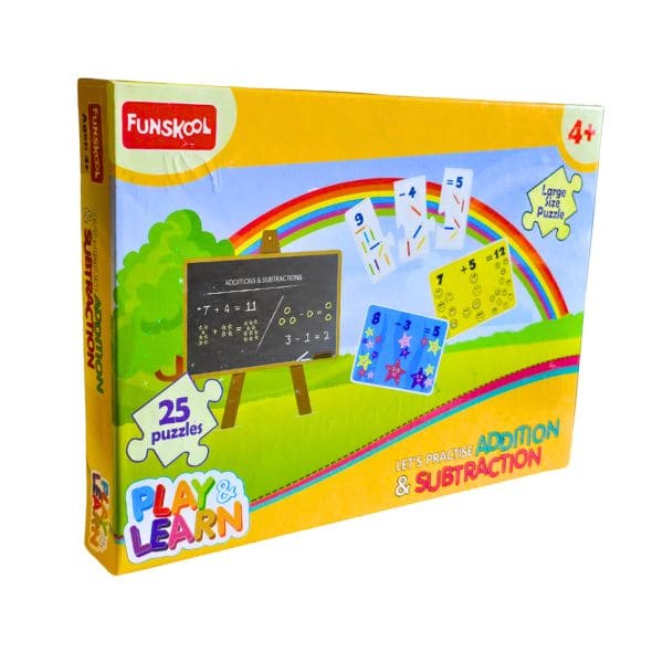 Funskool Lets Practise Additions & Subtraction Puzzle - JR White