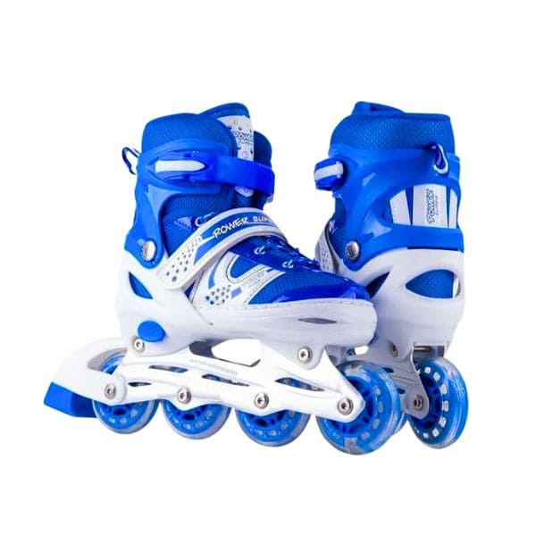 Inline Skate Rollo Pro Adj Blue - JR White