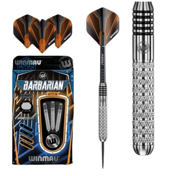 Winmau Barbarian Inox Steel Dart Set - JR White