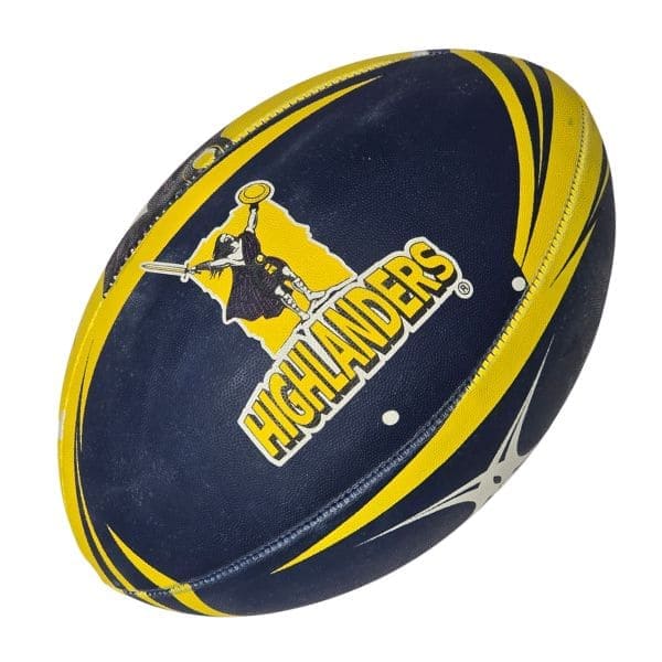 Gilbert Highlanders Size 5 Supporters Super Rugby Ball - JR White