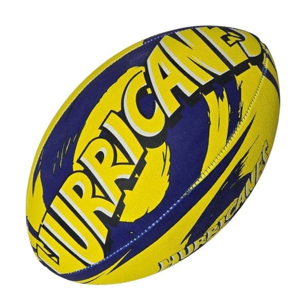 Gilbert Hurricanes Size 5 Supporters Super Rugby Ball - JR White