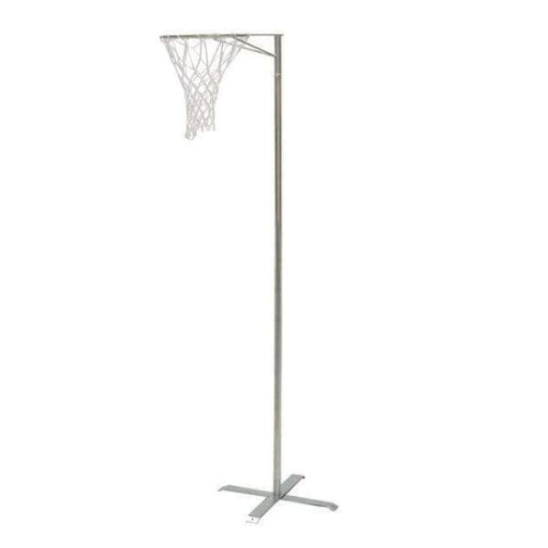 Portable Netball Ring & Post Set - JR White