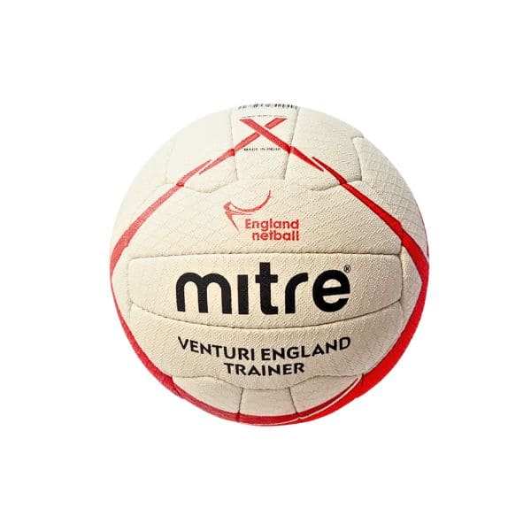 Mitre Mix Size 4 Netball - JR White